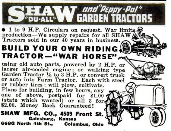 Build a DIY Tractor - Vintage Horticultural and Garden Machinery Club